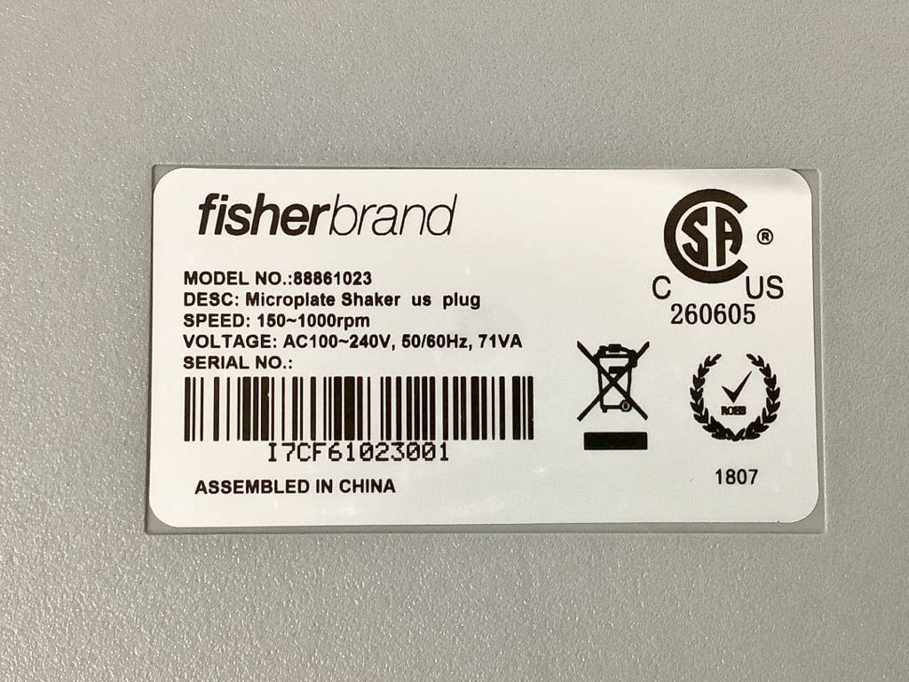 Fisher Microplate Shaker - The Lab World Group