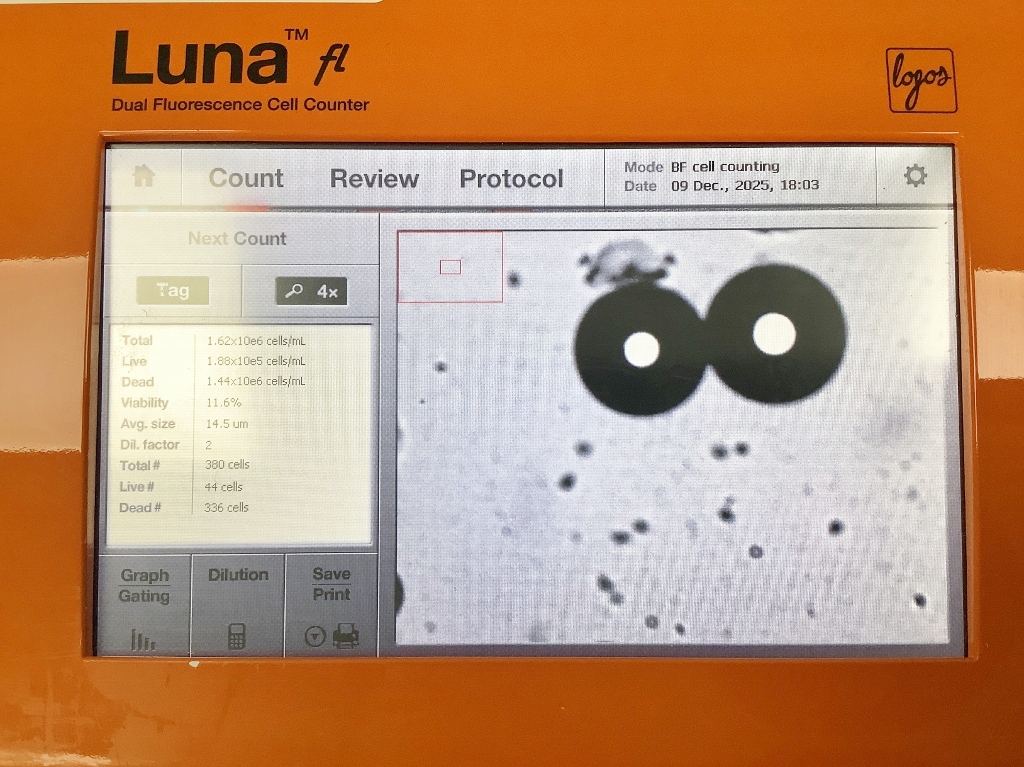 Luna FL Dual Fluorescence Cell Counter - The Lab World Group