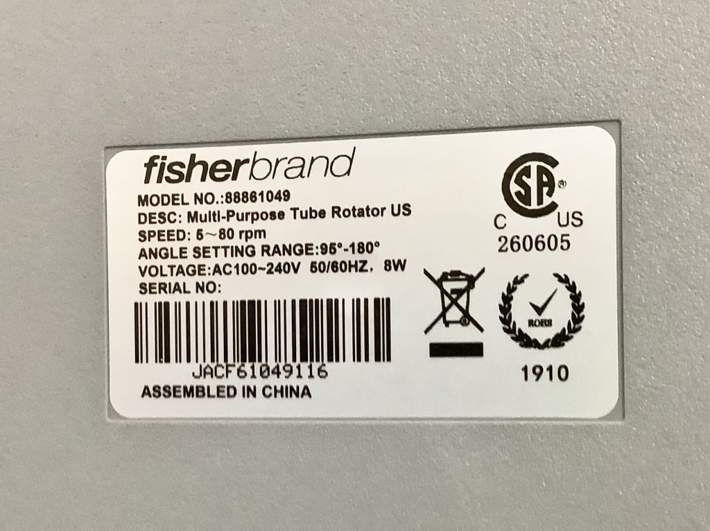 Test Tube Rotator Fisher Scientific - The Lab World Group
