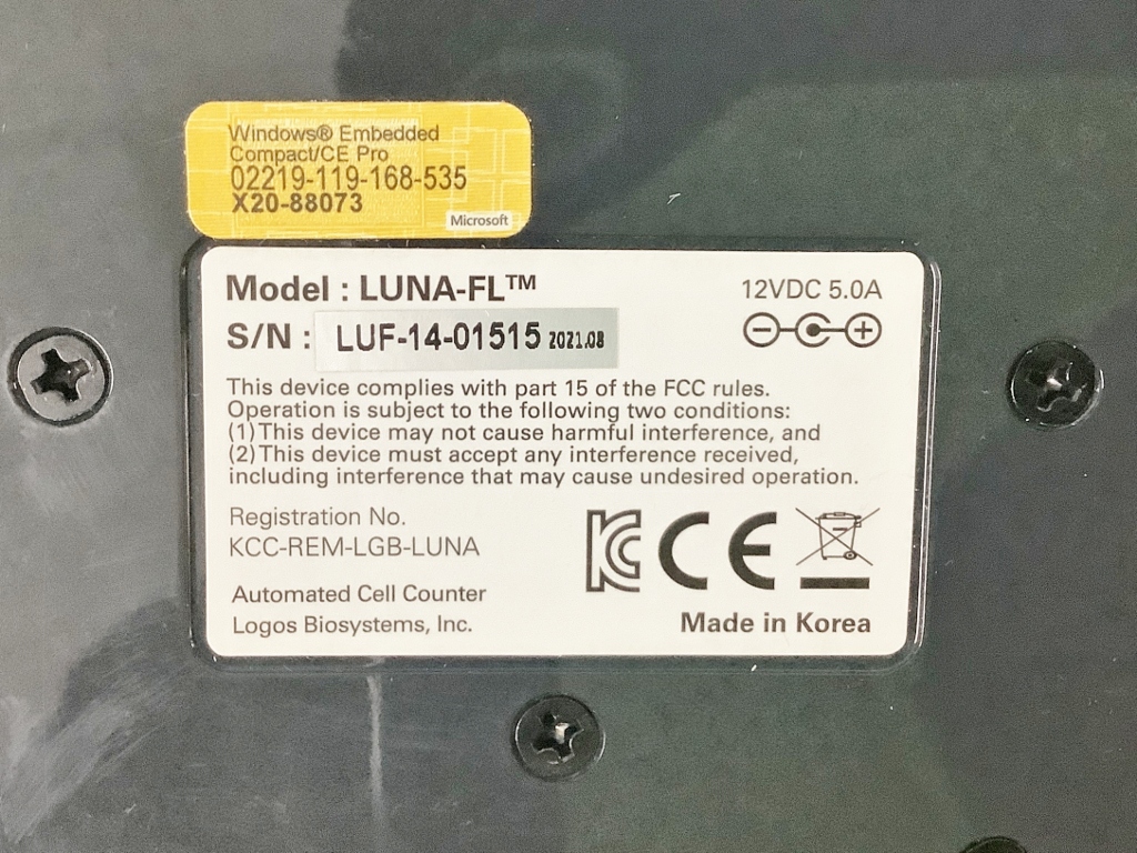 Luna FL Dual Fluorescence Cell Counter - The Lab World Group